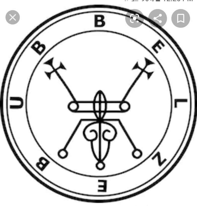 Bael or Beelzebub Sigil Wood Burned Altar Tile Rectangle or - Etsy