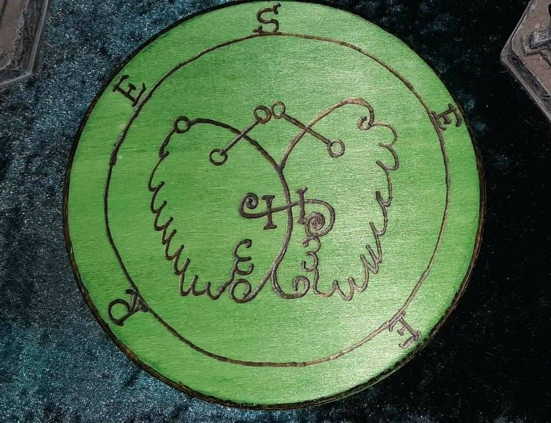 Seere Sigil Altar Tile: Demon, Luciferian Witchcraft, Satanism, Left ...
