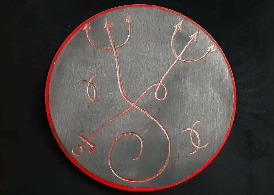 Queen Pomba Gira Sigil 7 Wood Burned Altar Tile:brazilian Goddess, Exua ...