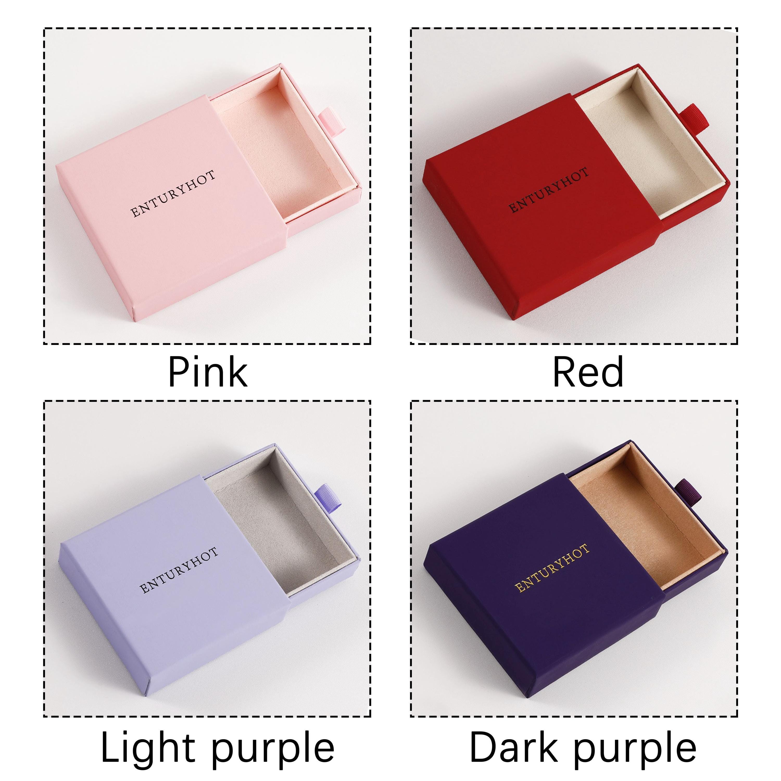 50 Pcs Custom Logo Jewelry Box – Personalized Small Business Packaging ...