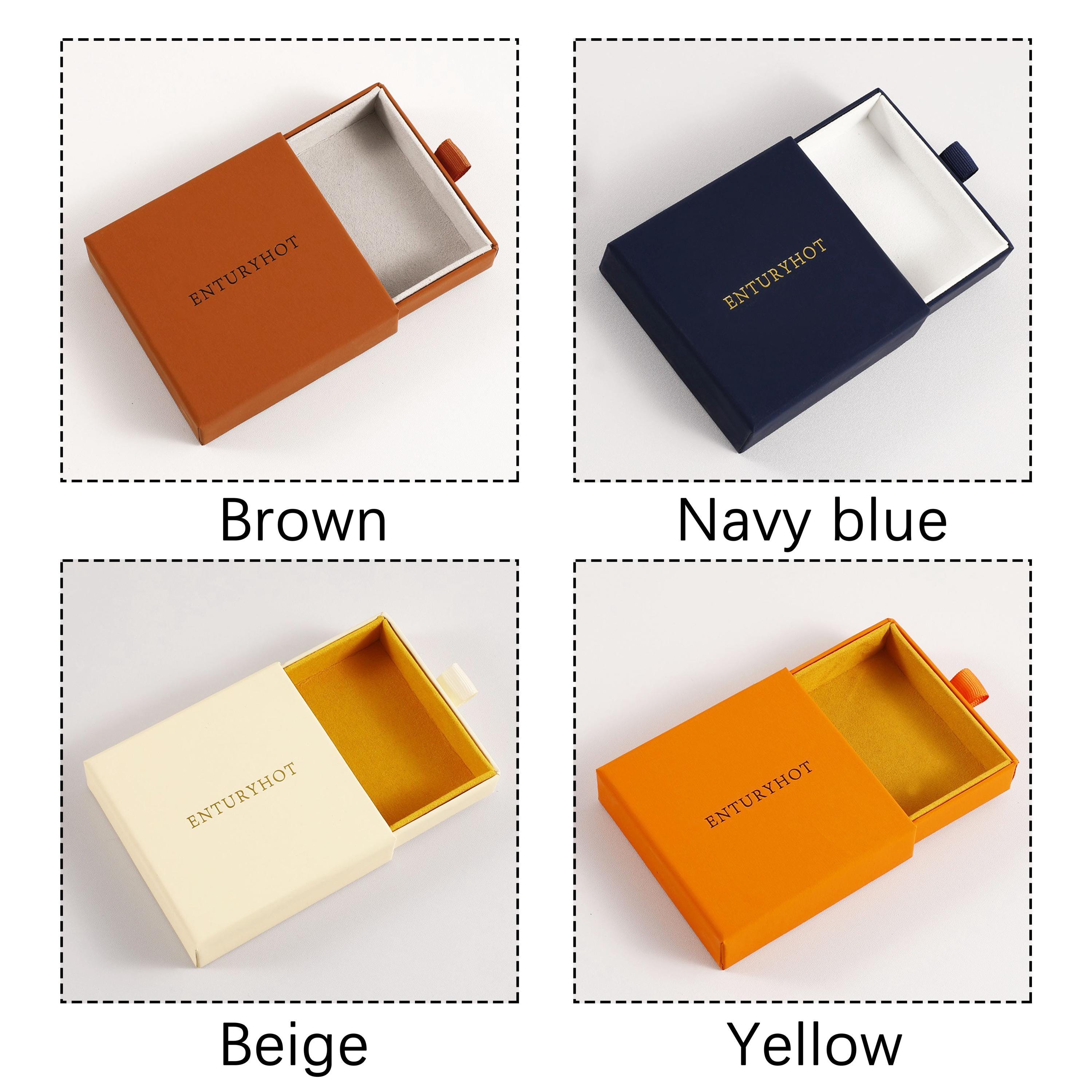 50 Pcs Custom Logo Jewelry Box – Personalized Small Business Packaging ...