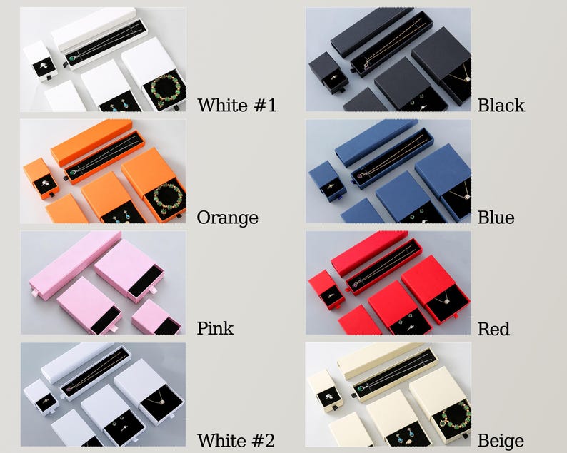 50pcs Custom Logo Drawer Jewelry Box – Personalized Packaging for ...