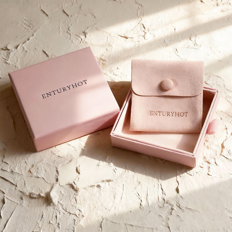 50 Pcs Custom Logo Jewelry Box – Personalized Small Business Packaging ...