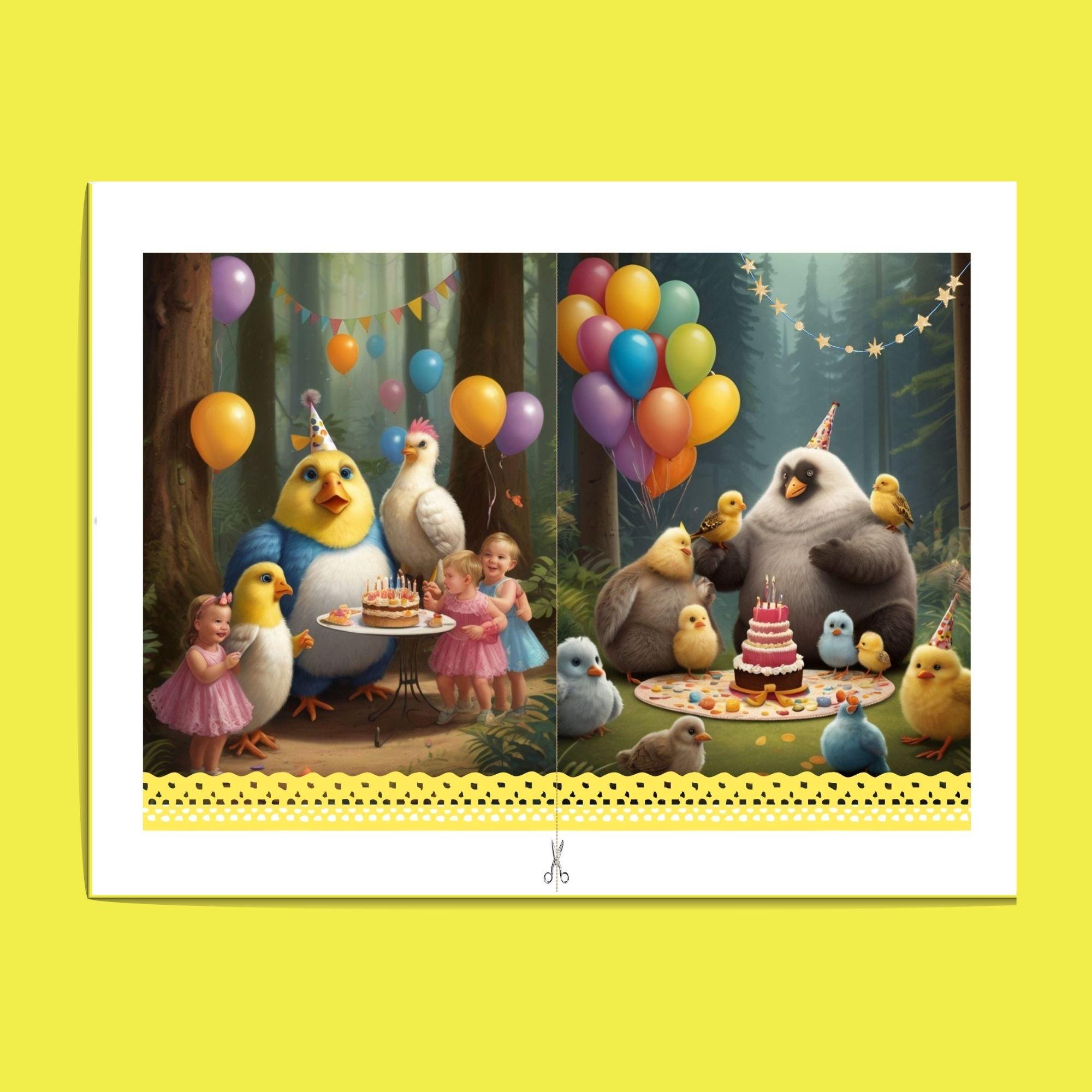 Printable Chick Theme Birthday Banner – 1st Birthday Party Decor – Baby ...