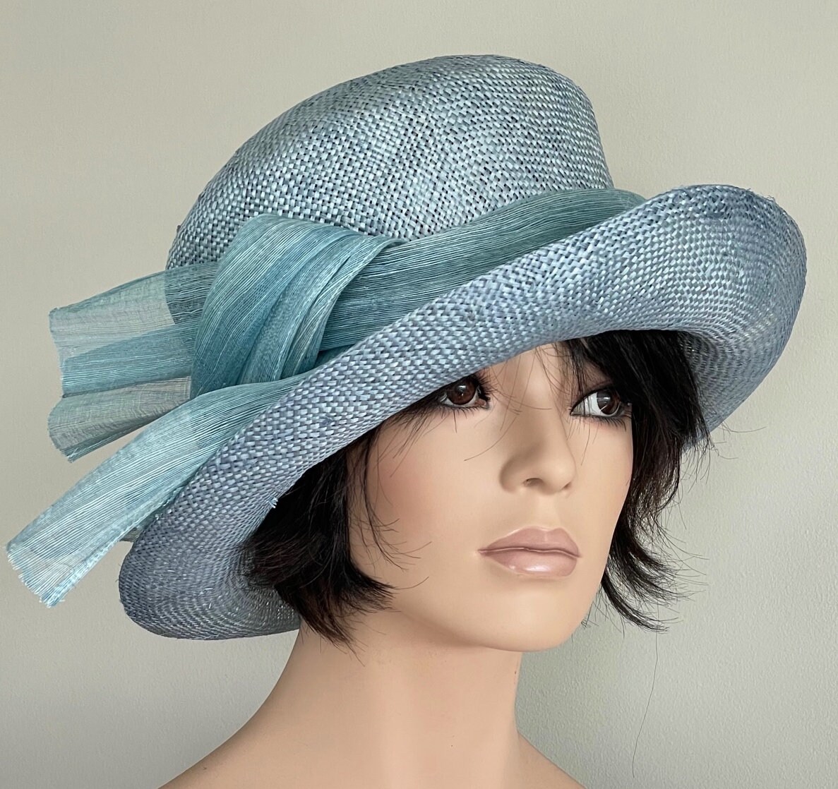Women's Blue Formal Hat, Wedding Guest Hat, Ladies formal blue hat ...