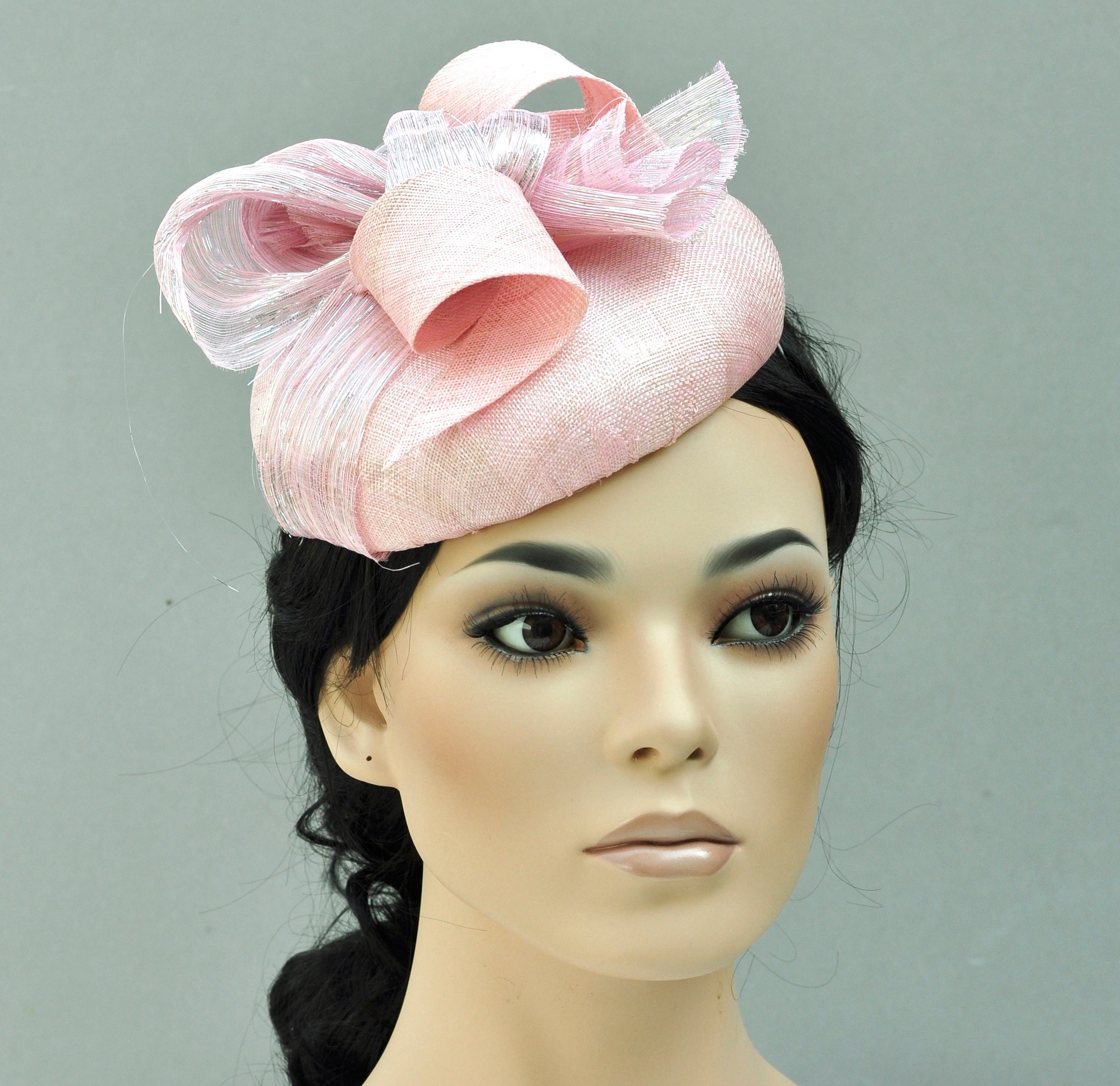 Ladies Pink Formal Hat Kentucky Derby Hat Wedding Hat Pink Cocktail