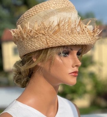 Women's Straw Hat, Natural Straw Hat, Casual Straw Hat, Formal Straw ...