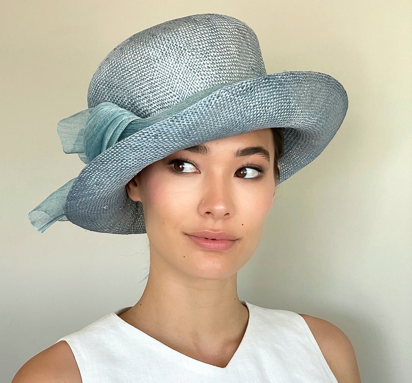Women's Blue Formal Hat, Wedding Guest Hat, Ladies formal blue hat ...