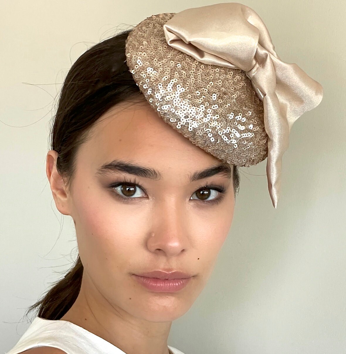 Fascinator Hat, Wedding Fascinator, Pillbox Hat, Cocktail Hat, Wedding ...