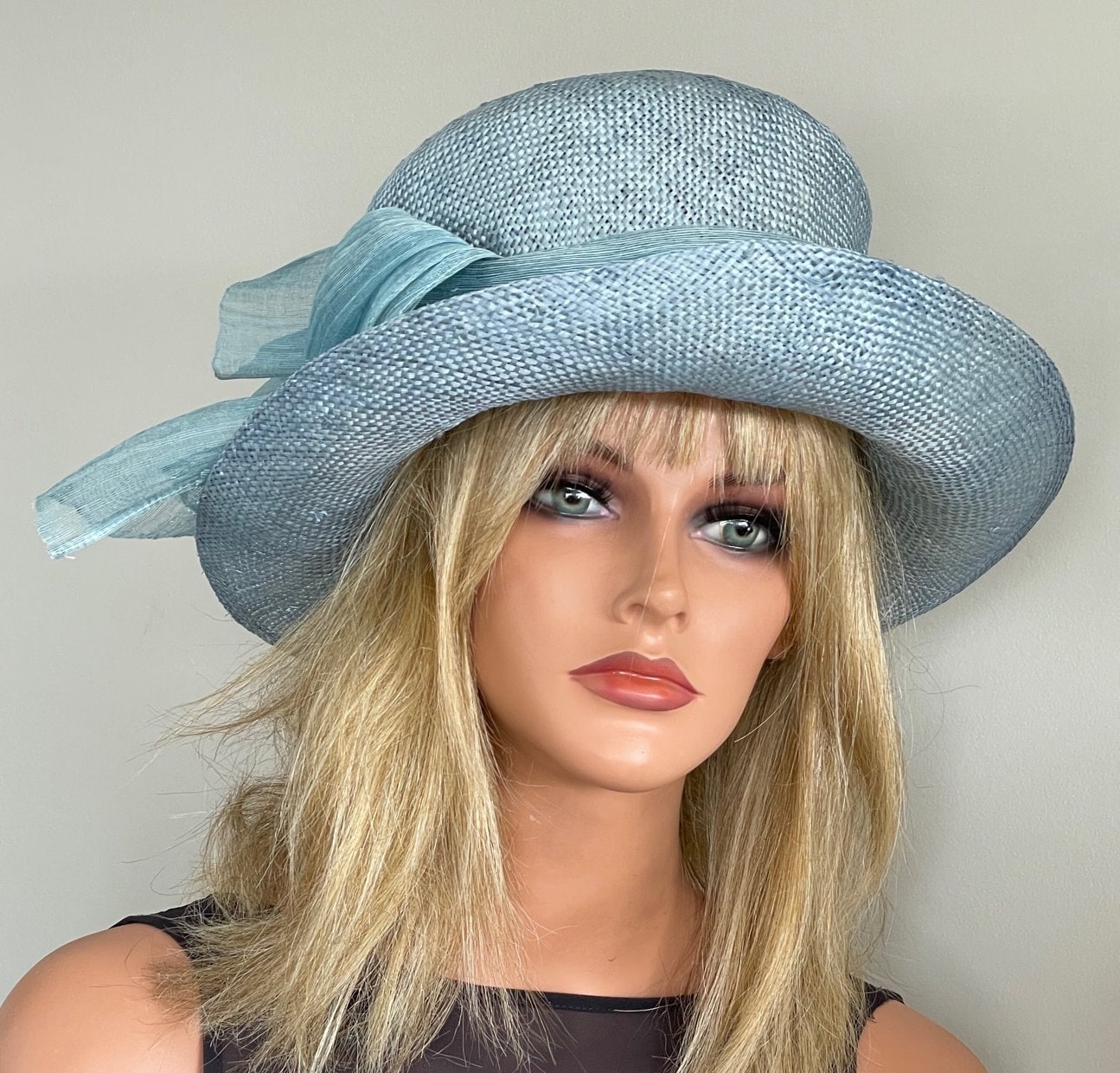 Women's Blue Formal Hat, Wedding Guest Hat, Ladies formal blue hat ...