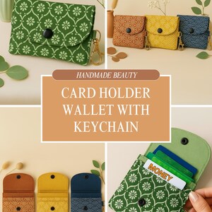 Small Fabric Card Holder Sewing Pattern | Coin Purse Crafting With PDF ...