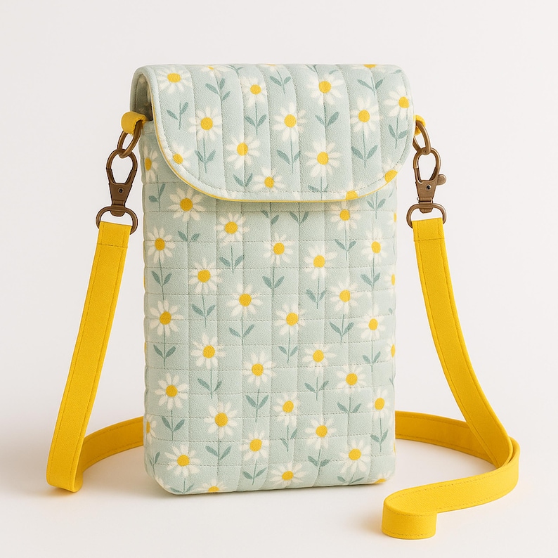 Crossbody Phone Bag Pattern Sewing PDF – Easy Beginner DIY Purse With ...