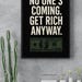 Motivational Wall Art Printable | Get Rich Anyway Quote | Hustle Decor ...