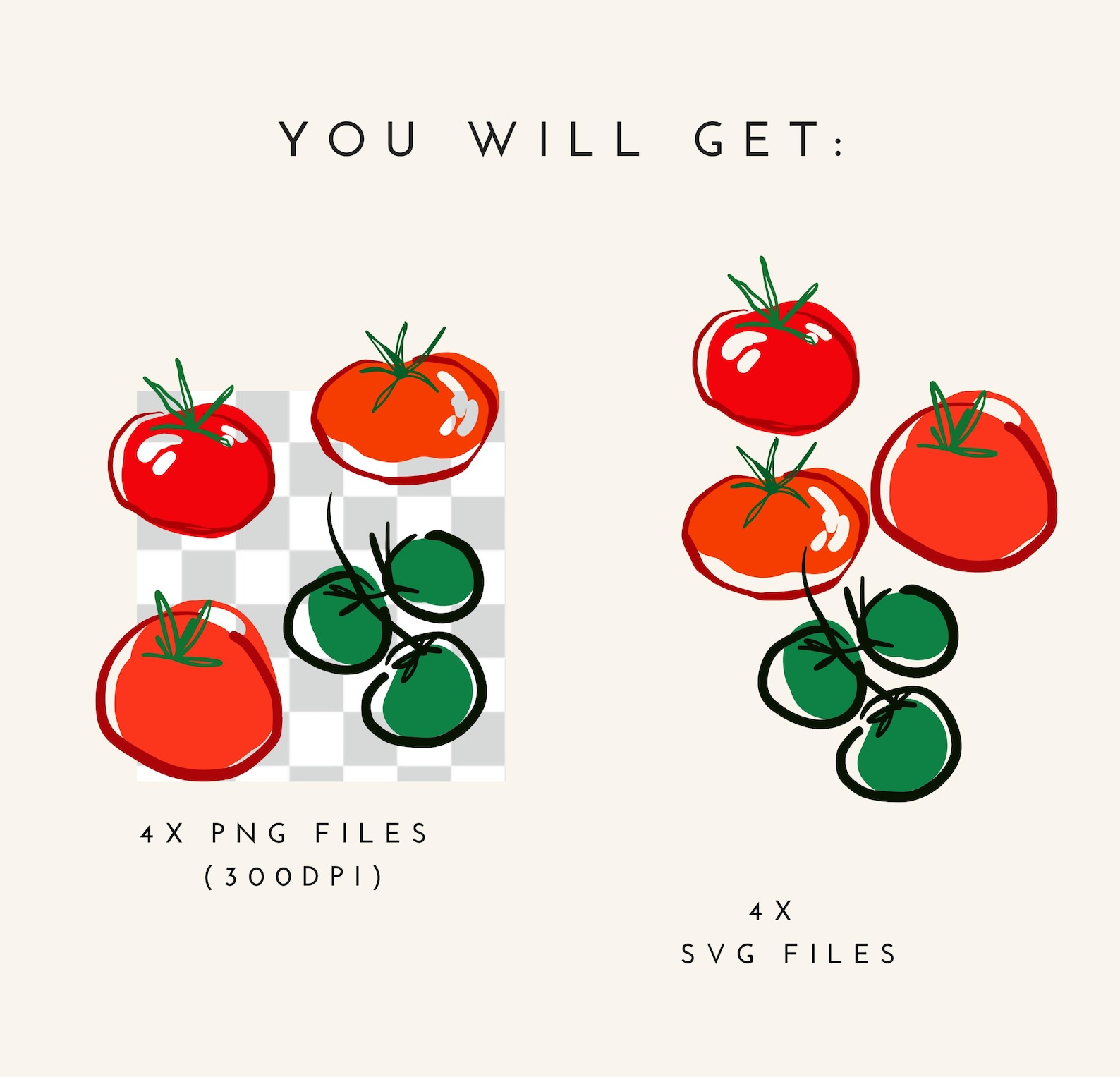 Italian Tomatoes SVG, Pomodoro Tomato PNG, Vegetables Clipart Hand ...