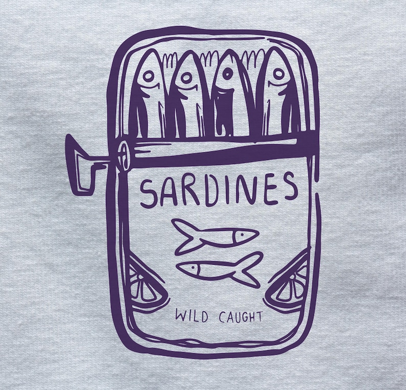 Sardine SVG PNG, Fisherman Aesthetic, Maritime Whimsical Clipart, Hand ...