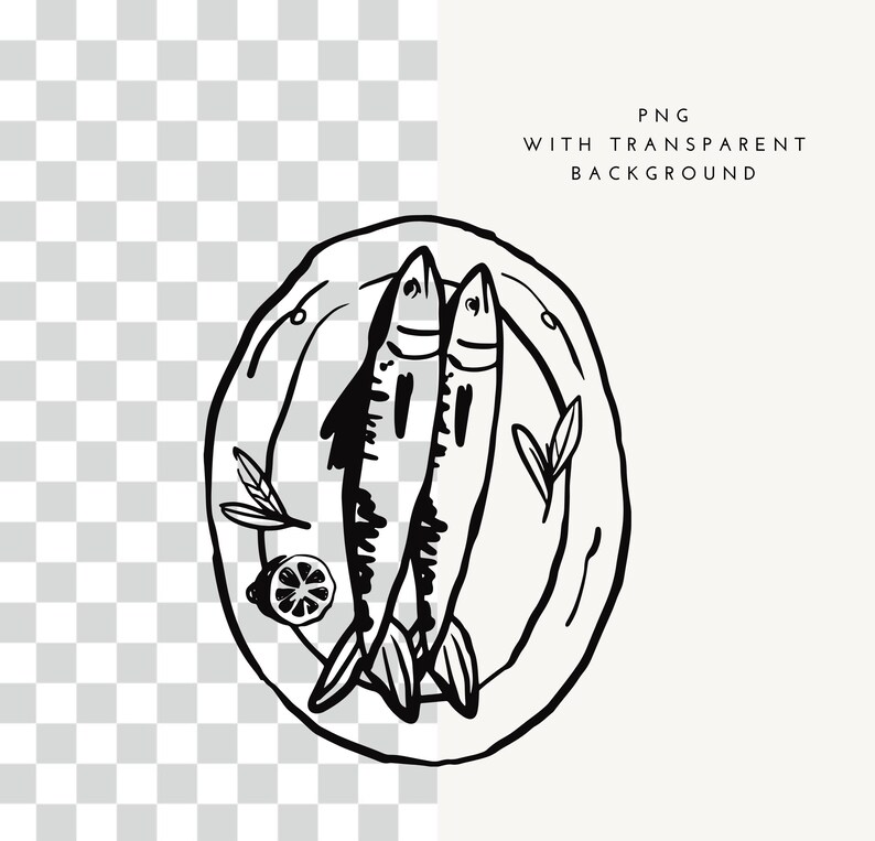 Sardines SVG Illustration, Summer Tshirt Design, Sardine Home Decore ...