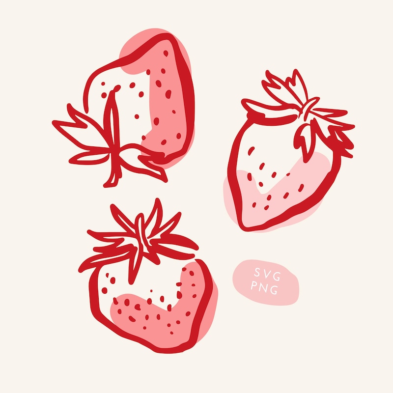 Strawberry Shape - Etsy