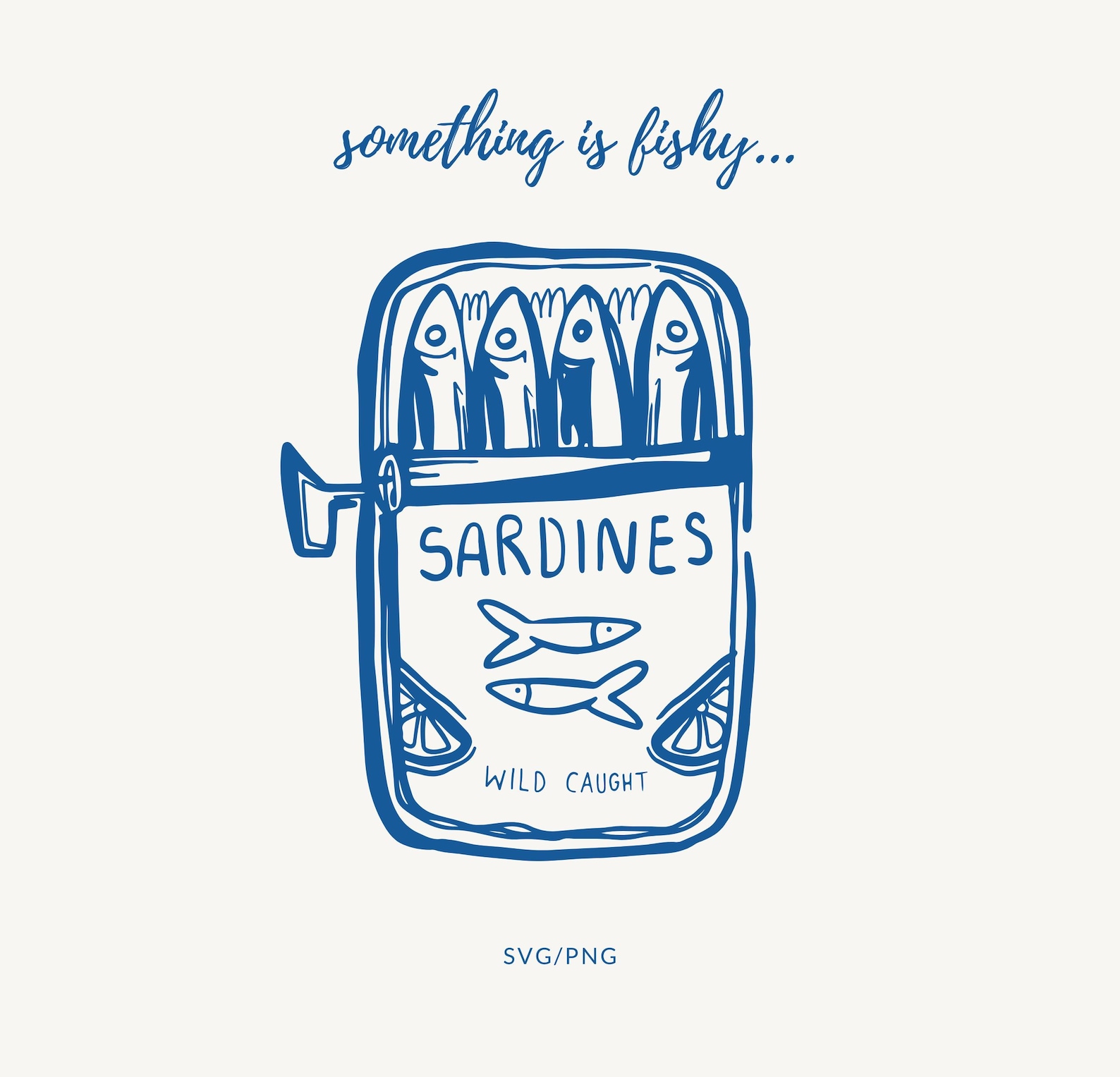 Sardine SVG PNG, Fisherman Aesthetic, Maritime Whimsical Clipart, Hand ...