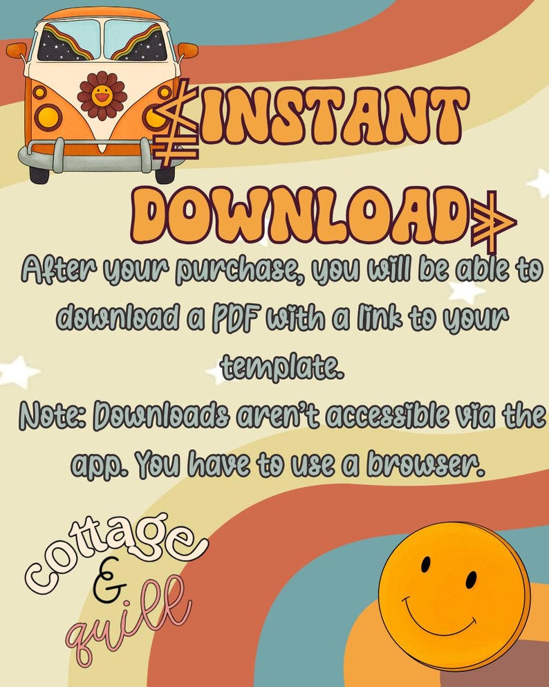 Two Groovy Birthday Invitation | Retro 60s Disco Party (editable ...