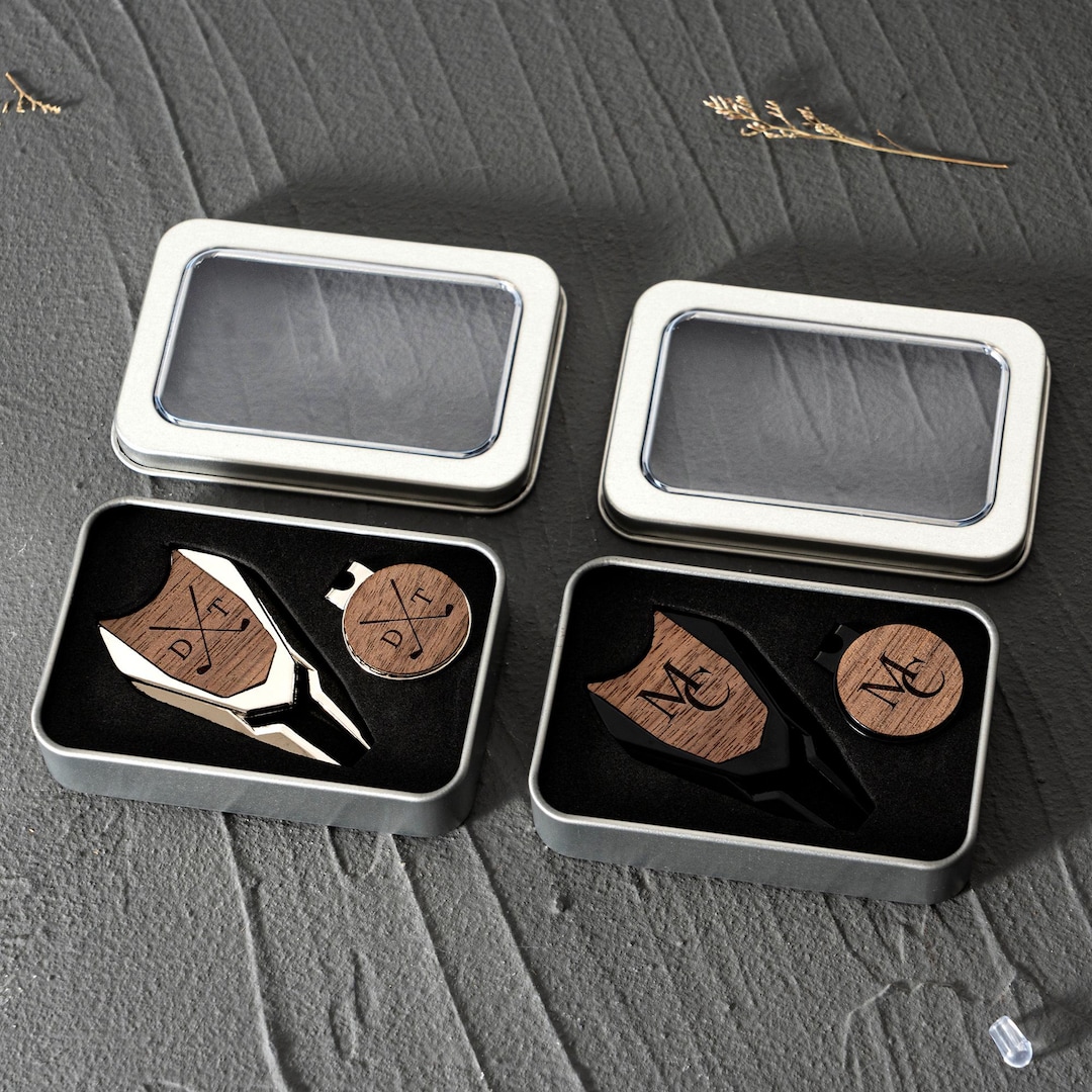 Personalized Golf Sets, Engraved Golf Ball Marker Set, Custom Divot ...