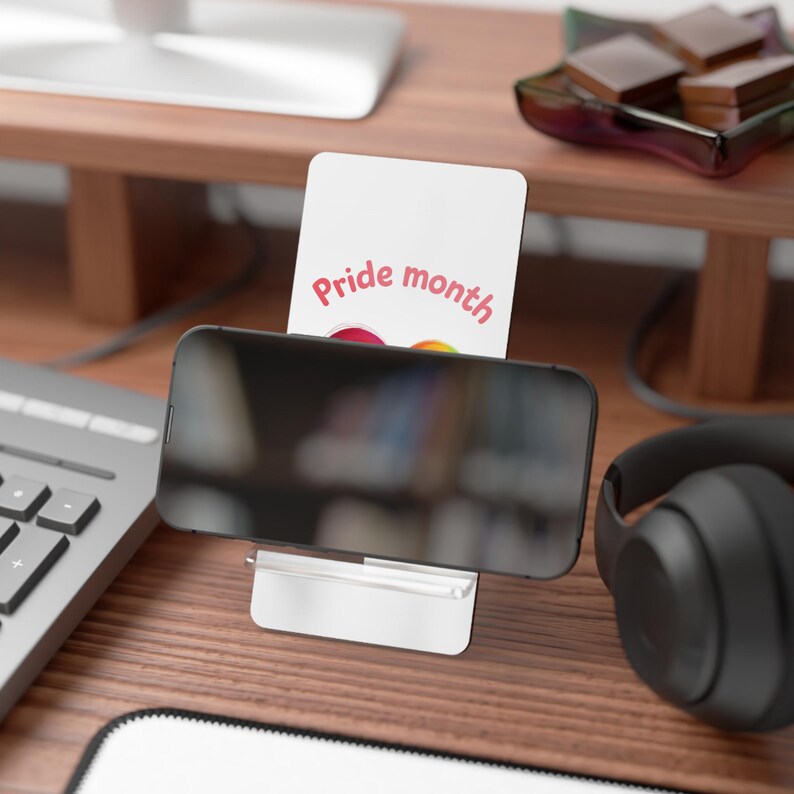 Pride Month Mobile Stand, Rainbow Phone Holder, Smartphone Display for ...