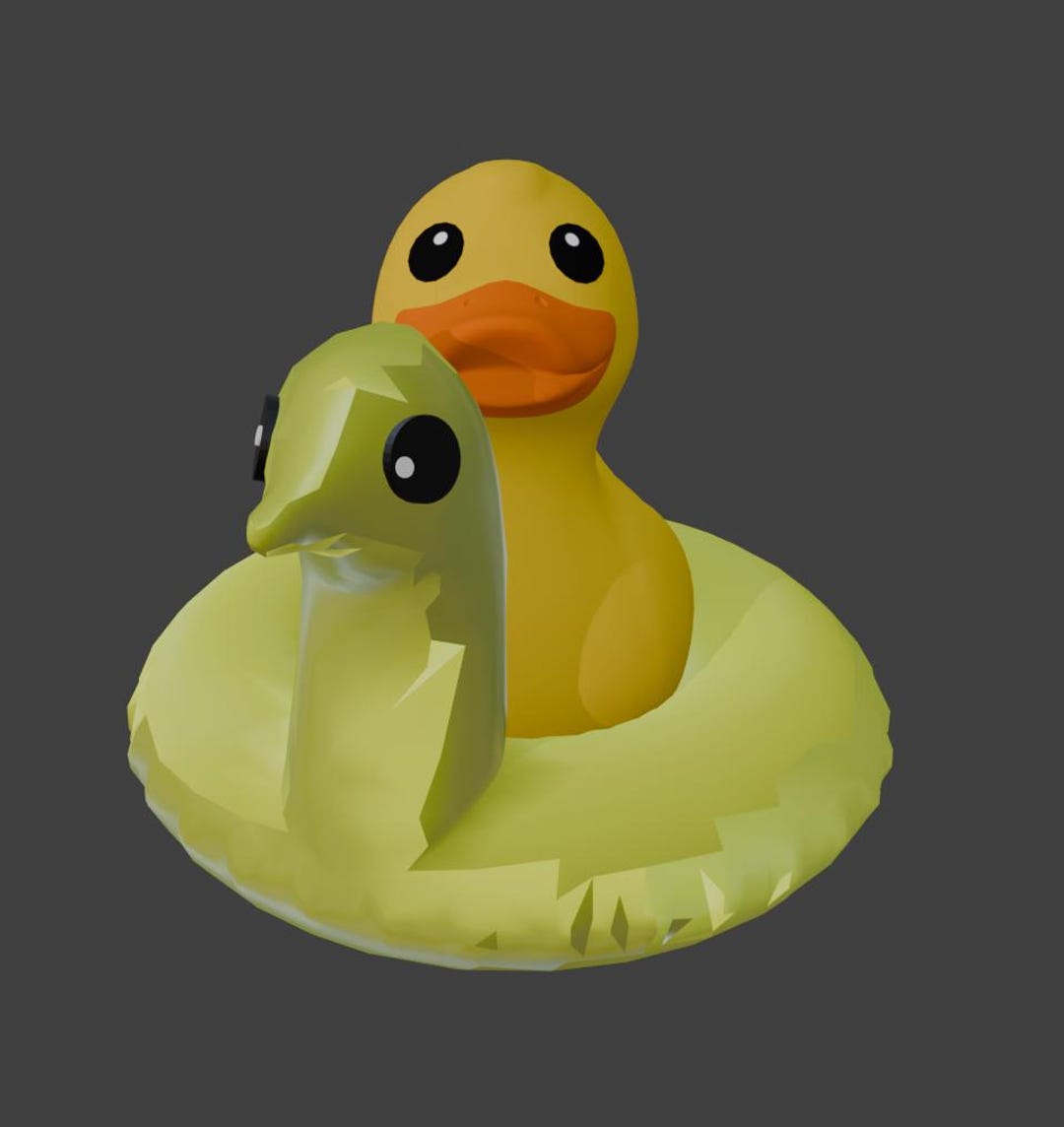 3d Printed Duck Riding a Duck Floatie - Etsy