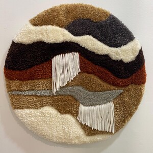 Tufted fiber 'waterfalls' Wall Art - Etsy