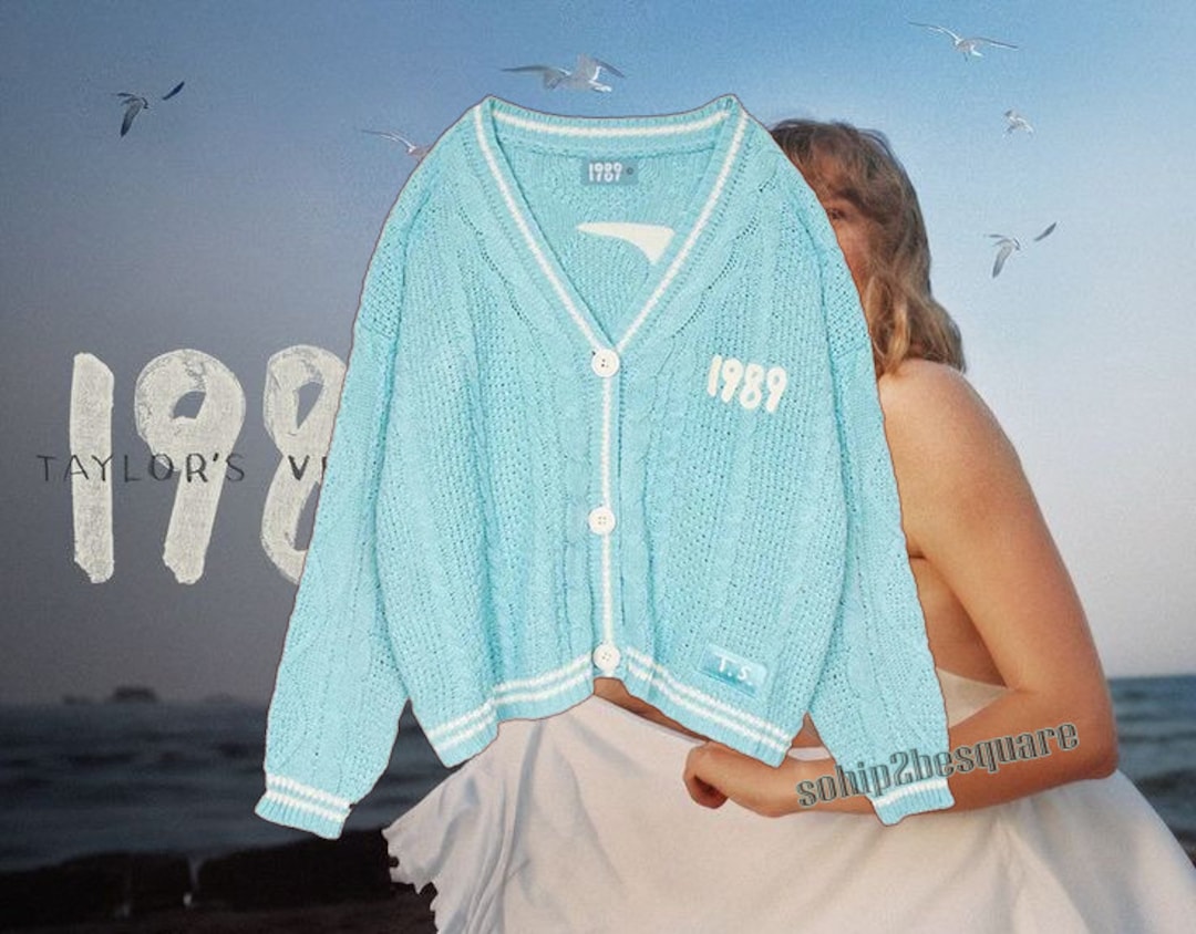 1989 Cardigan Taylor Swift Cardigan Taylor Swiftie Merch - Etsy UK