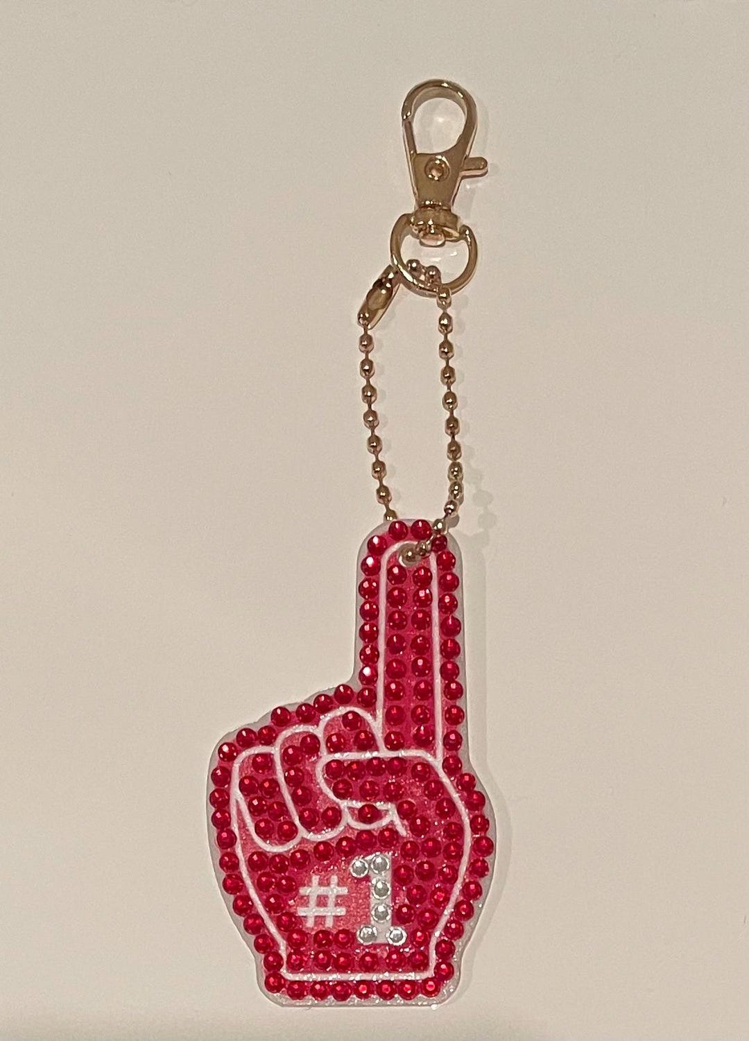 Number One Keychain - Etsy