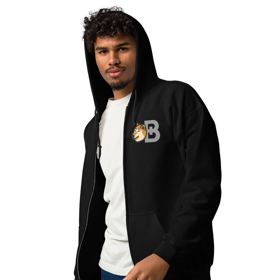 Bonkcoin's Front and Back Printed Shib Unisex Heavy Blend Zip Hoodie ...