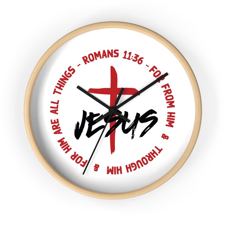 Faith-inspired Wall Clock - Jesus Design for Home Decor, Christian Gift ...