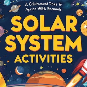 Meet the Planets! – Solar System Activities for Kids (ages 4–6) - Etsy