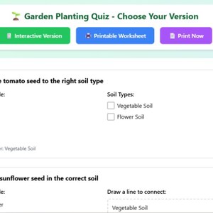 Mission 4: Plant a Garden – Interactive Nature Game for Kids | Drag ...