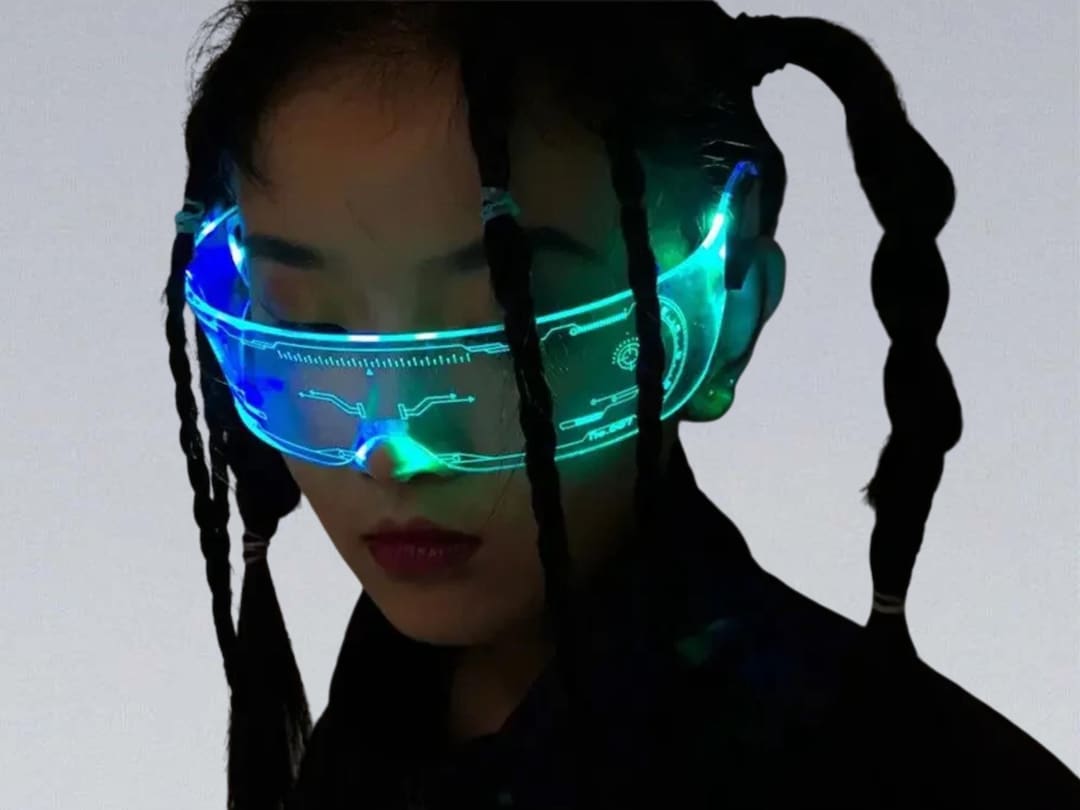 CYBERPUNK GLASSES LED Cyberpunk Led Goggles Futuristic Glasses Sci Fi ...