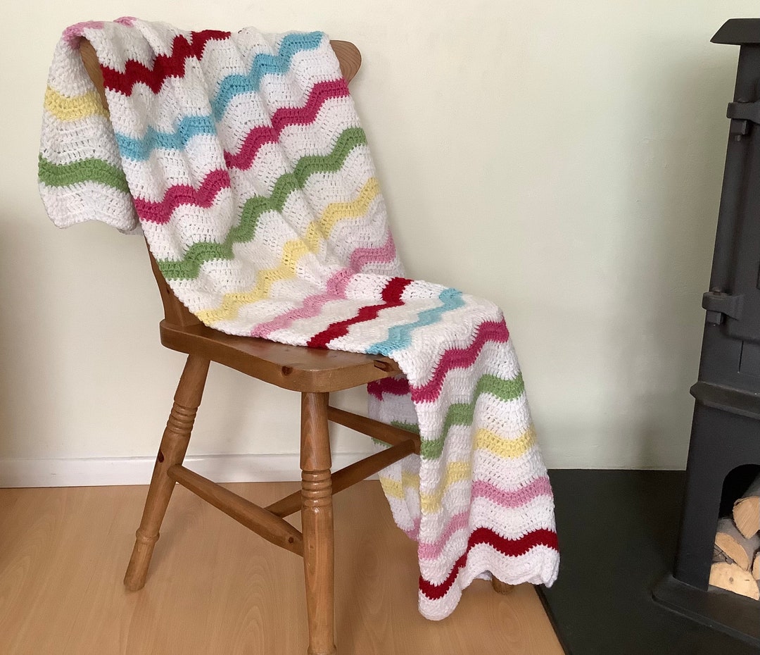 BLANKET / THROW . ' Village Fete' . Super-soft. Merino Wool / Premium ...