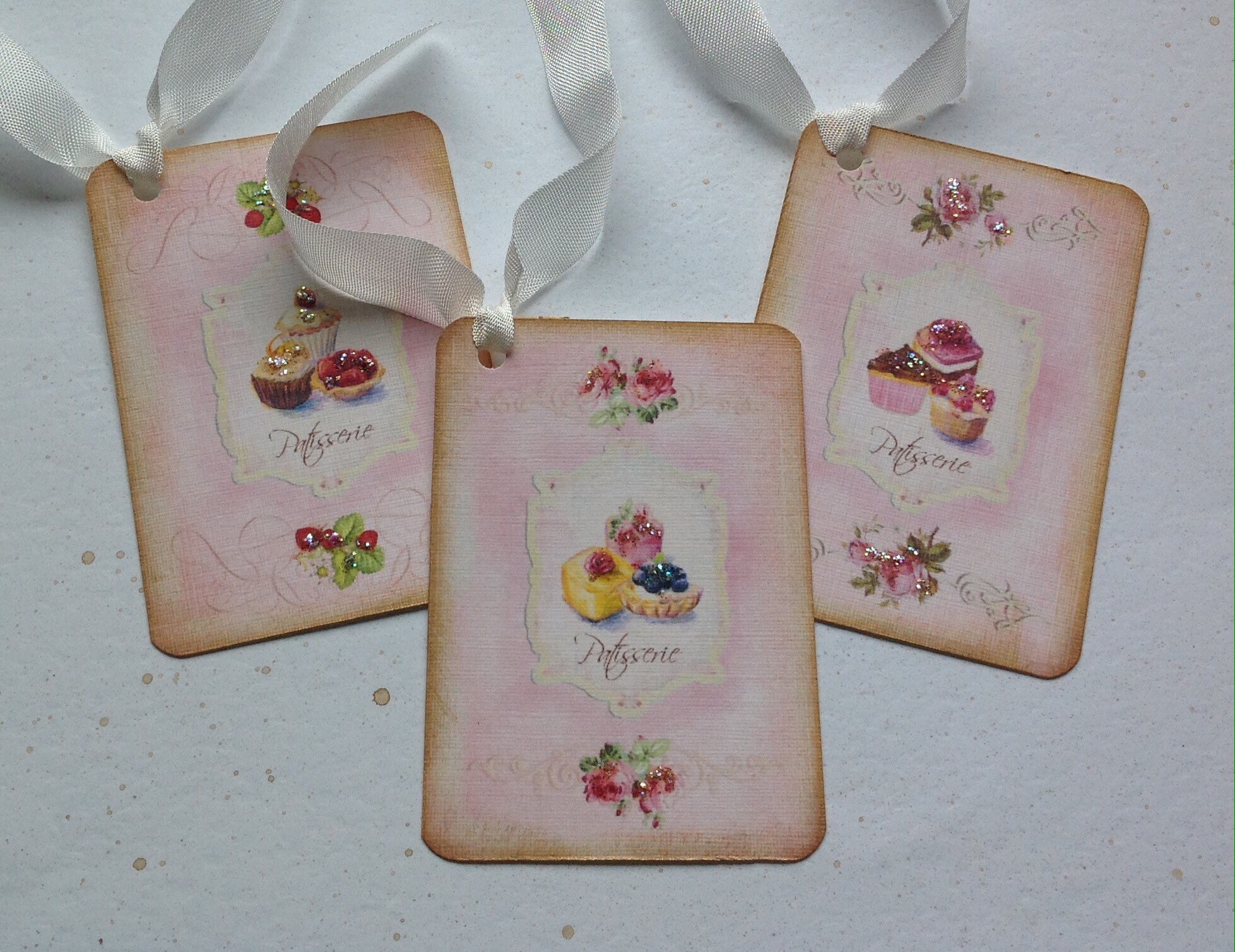 GIFT TAGS pack of 3 . Vintage-style . Hang tags .Wedding | Etsy