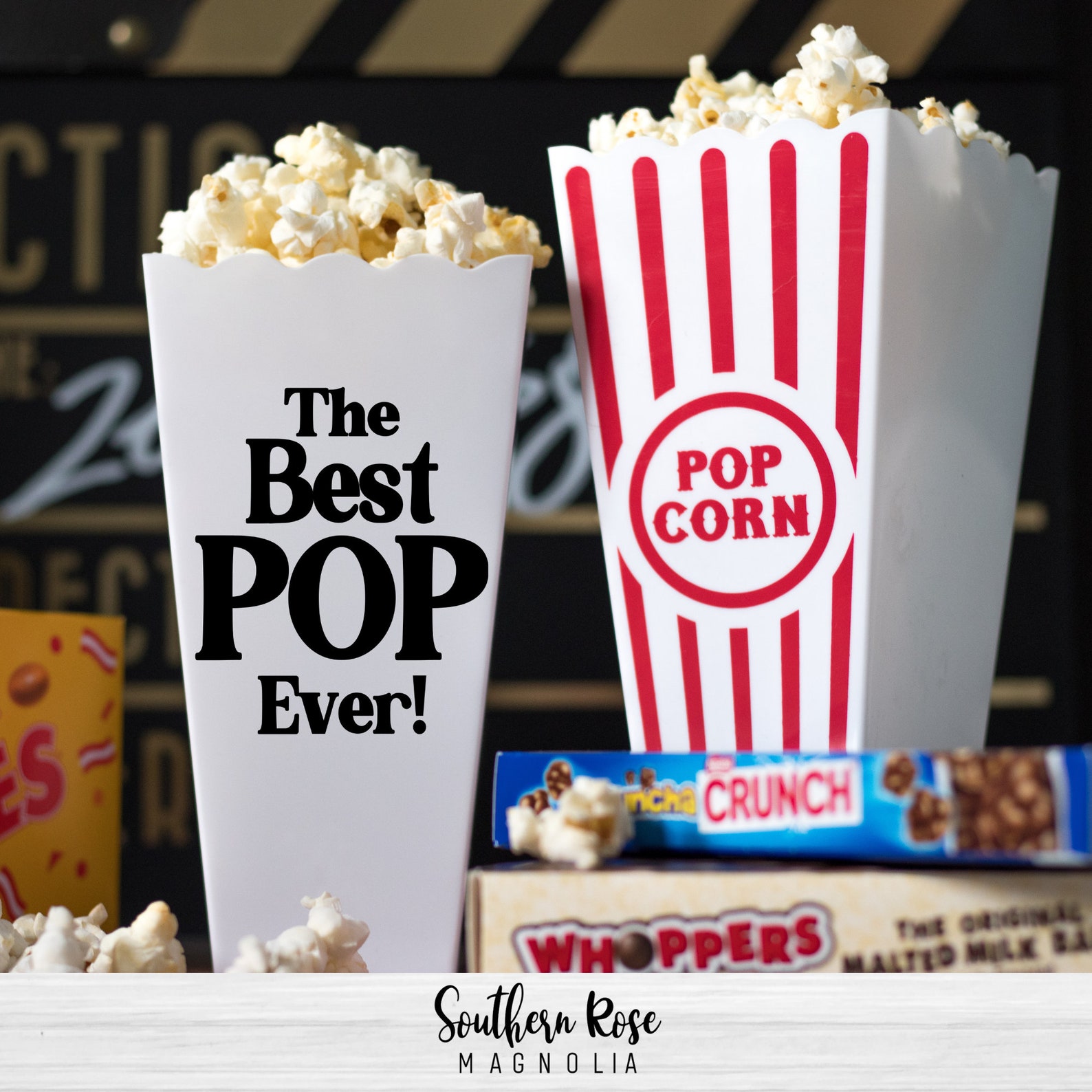 Personalized Popcorn Cup Fathers Day Gift Best Pop Ever - Etsy