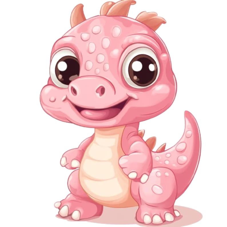 32 PNG Pink Dinosaur Baby Girl Dinosaur Clipart,dijital Download ...