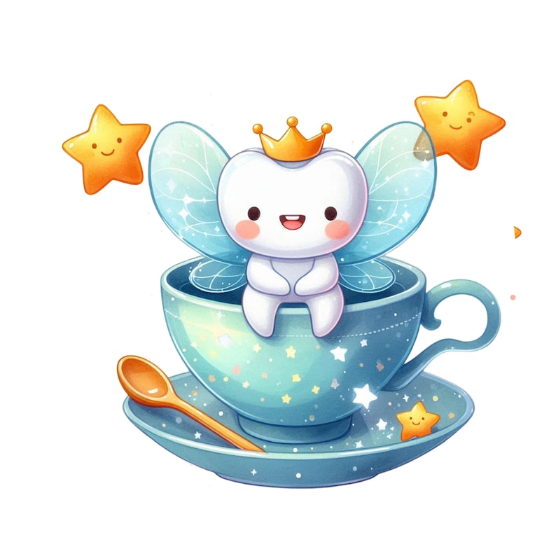 27 PNG Mascot Cute Tooth Fairy Clipart,scrapbook Images,watercolor ...