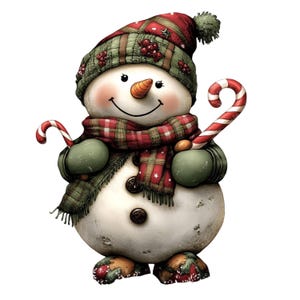 Whimsical Christmas Clipart – Cute Festive Holiday PNG Bundle (digital ...