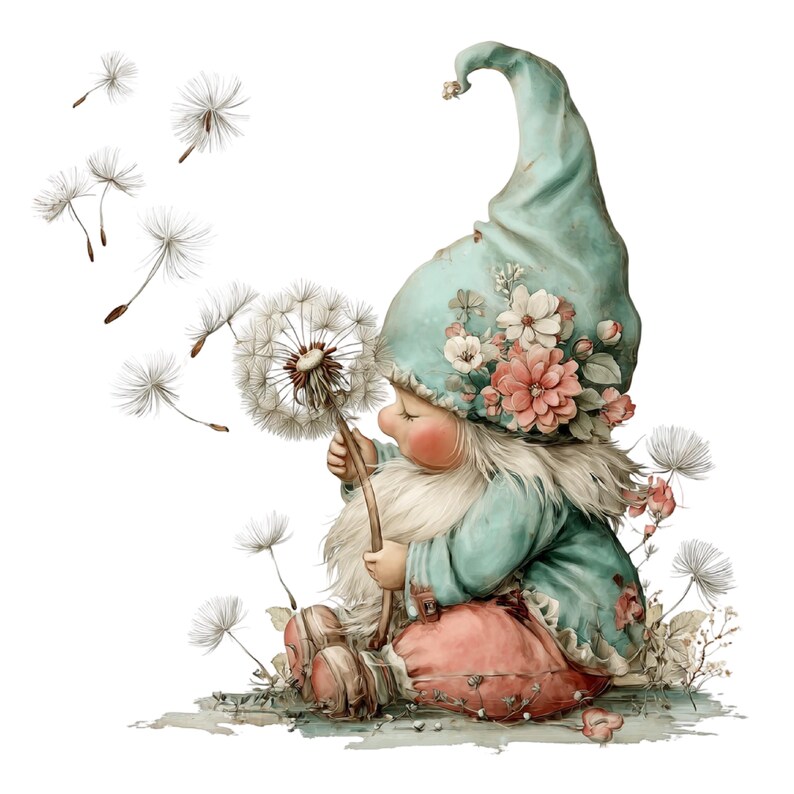 Conjunto de Ilustrações de Gnomos da Primavera: Arte de Personagens ...