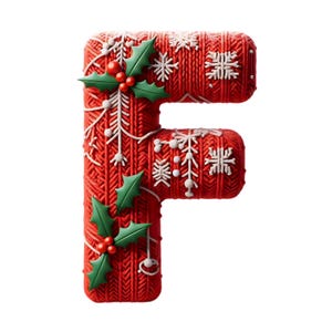 Christmas Alphabet PNG Clipart: Festive Letters, Sublimation Digital ...