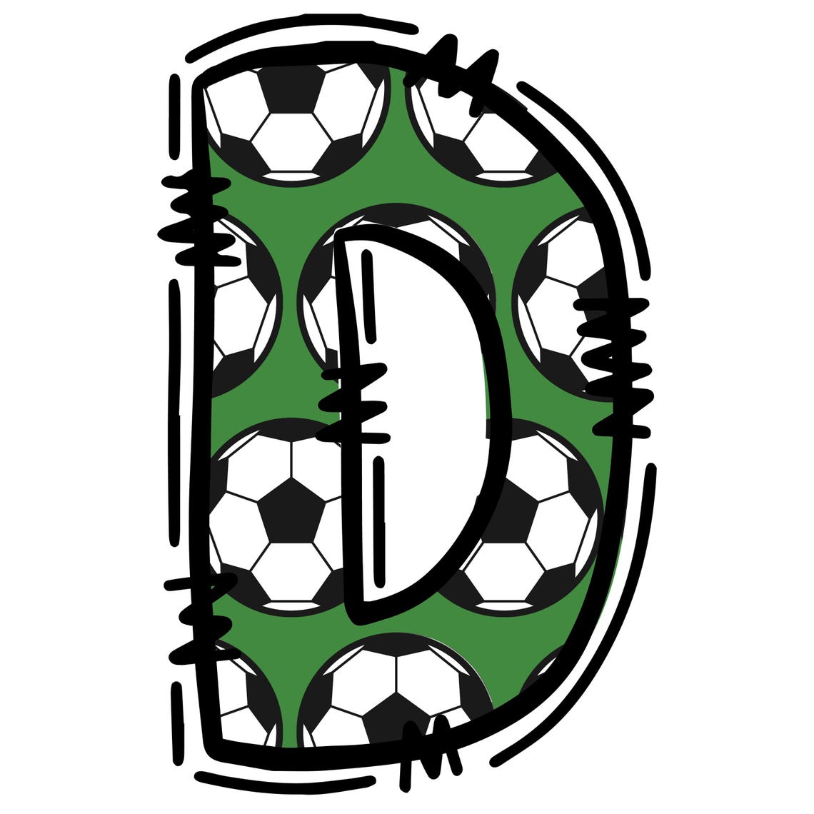 36 PNG Soccer Alphabet Set 4 Letters Clipart,soccer Clipart,watercolor ...