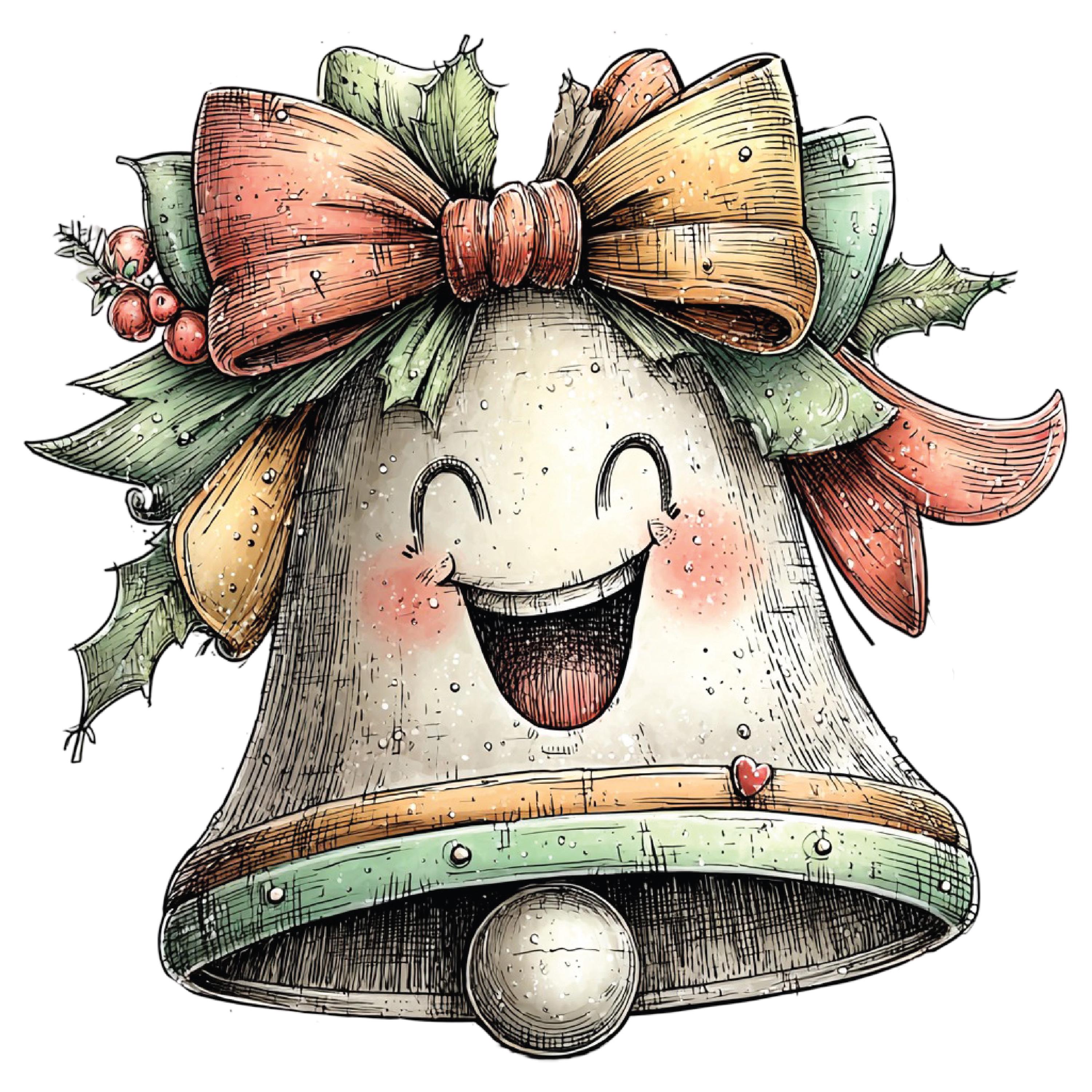 Whimsical Christmas Clipart – Festive Holiday PNG Bundle (digital ...