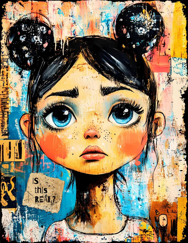 Whimsical Girls Colorful Junk Journal Papers,printable Junk Journal ...