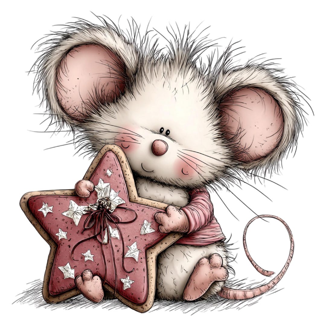 Whimsical Woodland Christmas Animals: Cute Holiday Clipart PNG Set ...