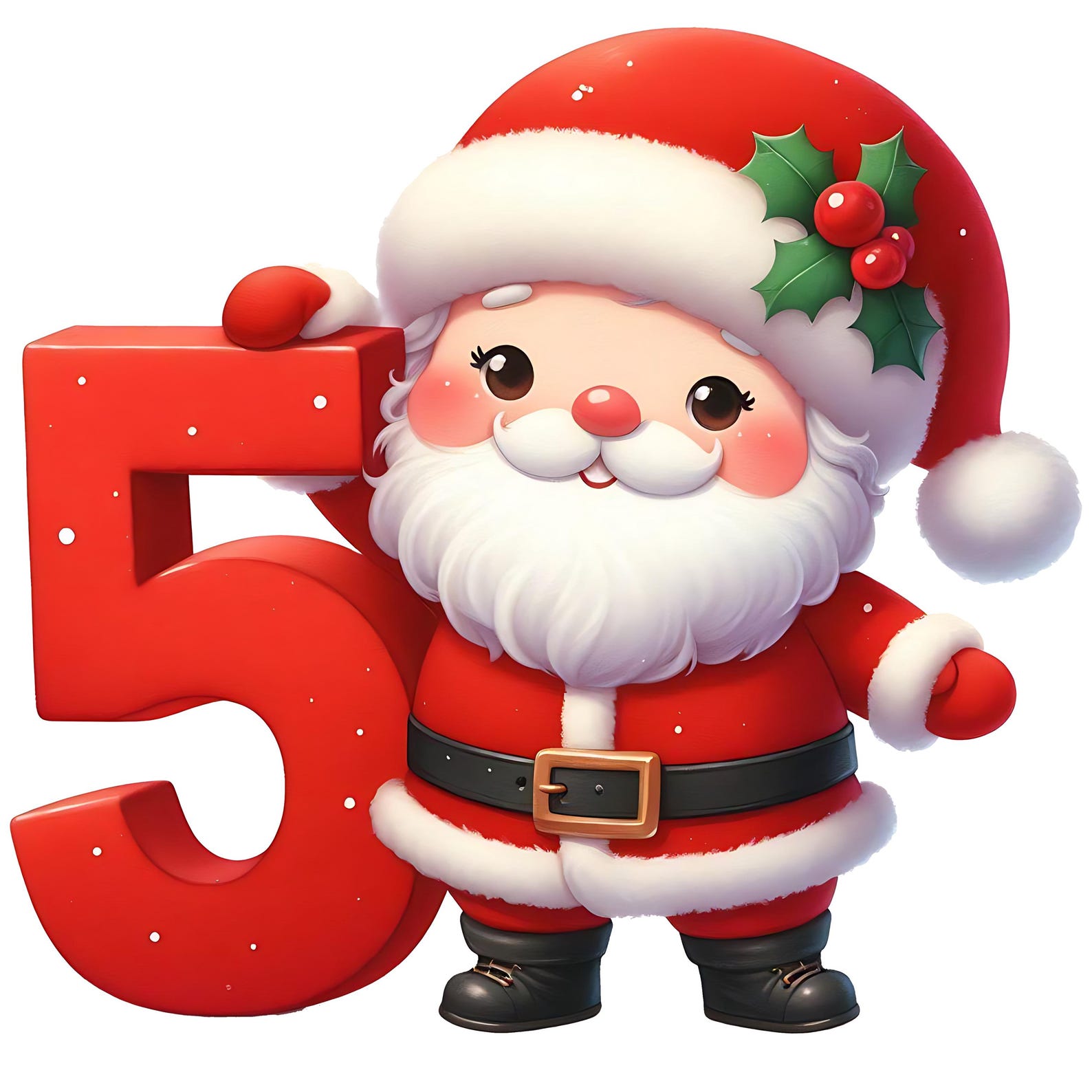 Christmas Santa Alphabet Clipart: Festive Holiday Letters PNG Images ...