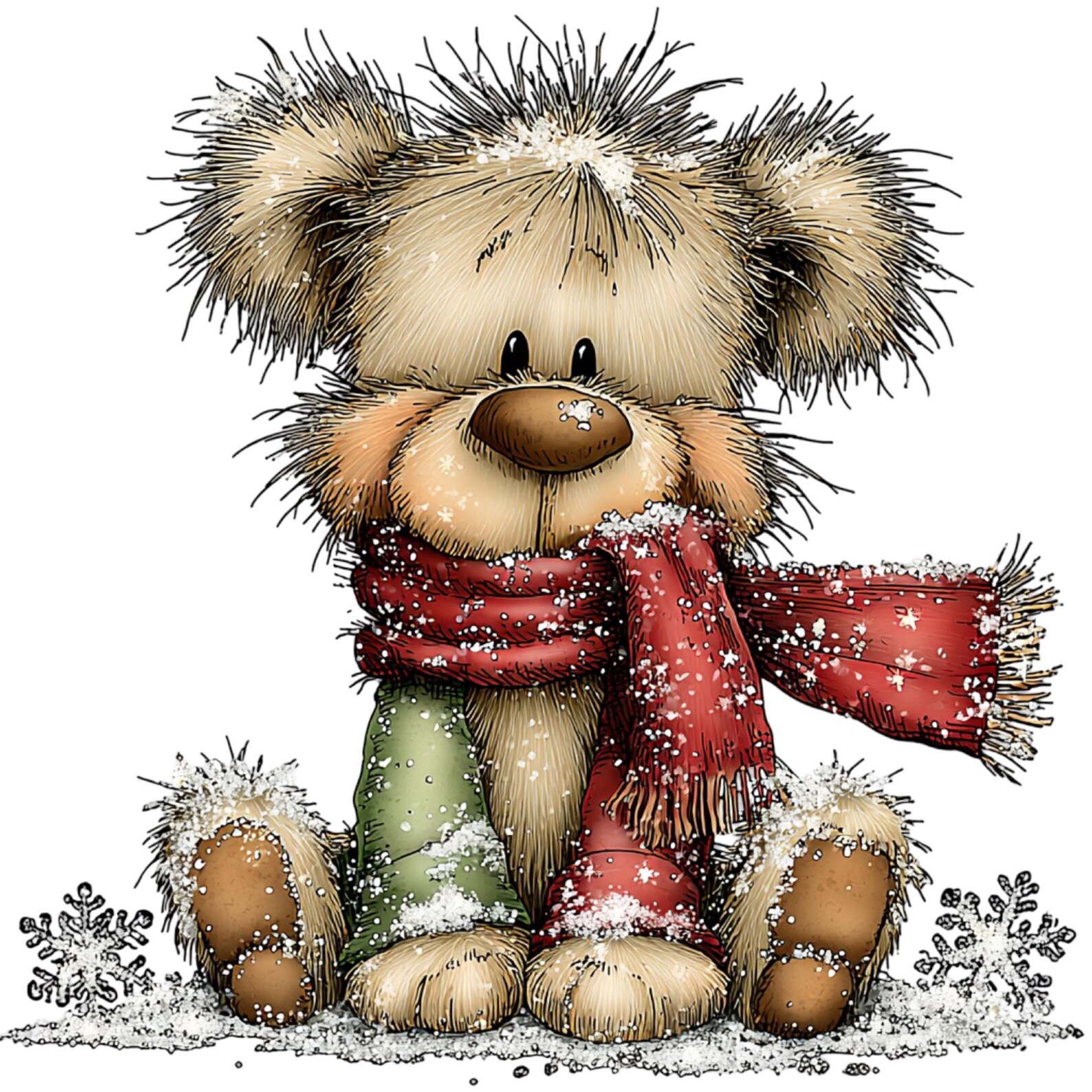 Whimsical Christmas Woodland Animals Clipart – Winter Forest PNG Set ...
