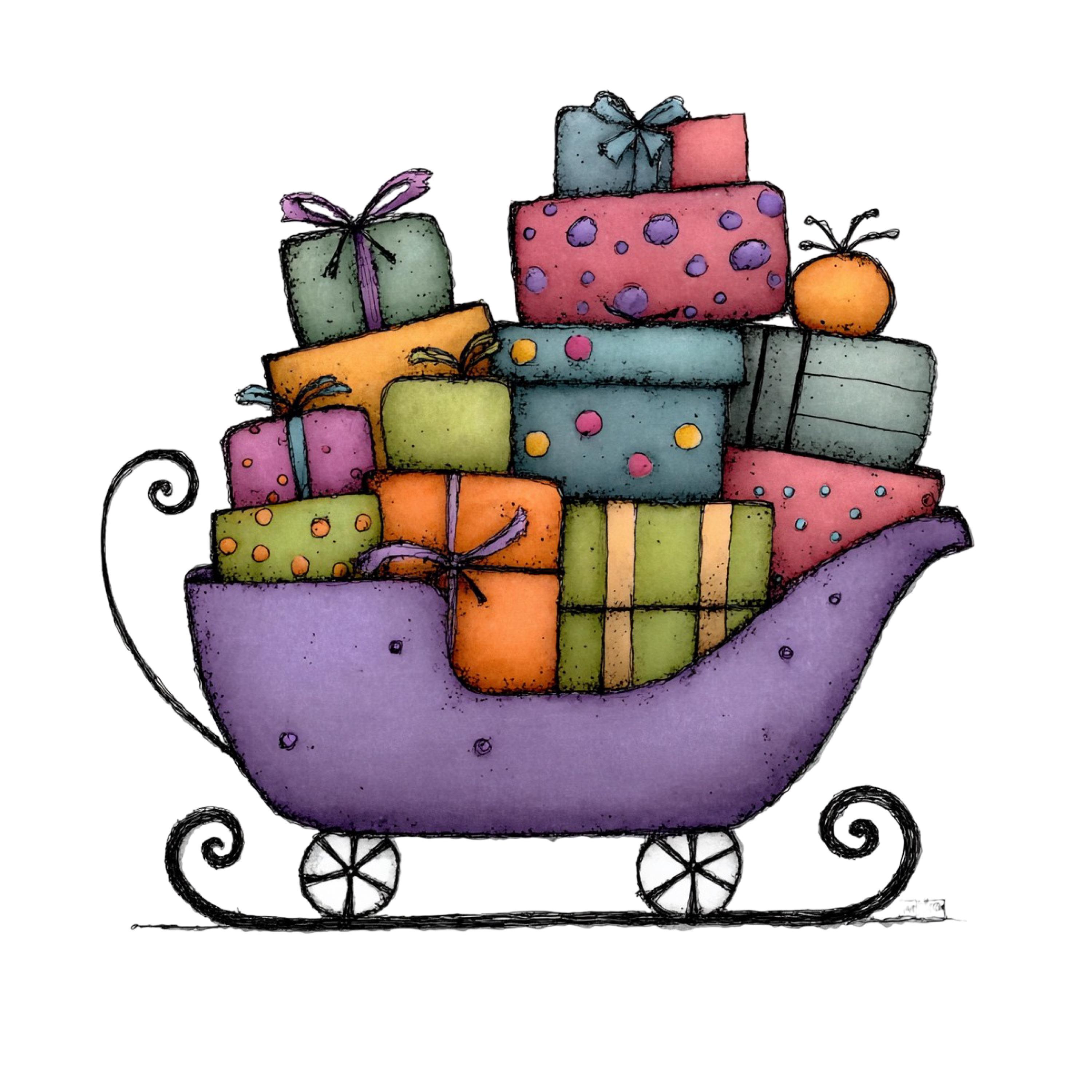 Whimsical Christmas Clipart – Cute Festive Holiday PNG Bundle (digital ...