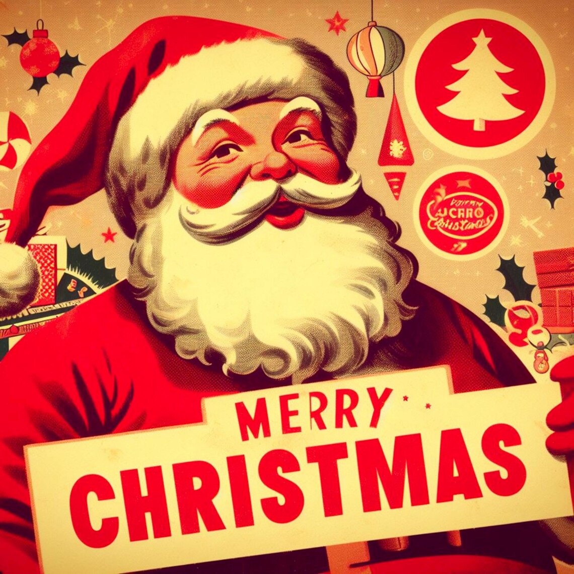 Vintage Christmas Digital Paper Pack: 50 Printable Backgrounds ...